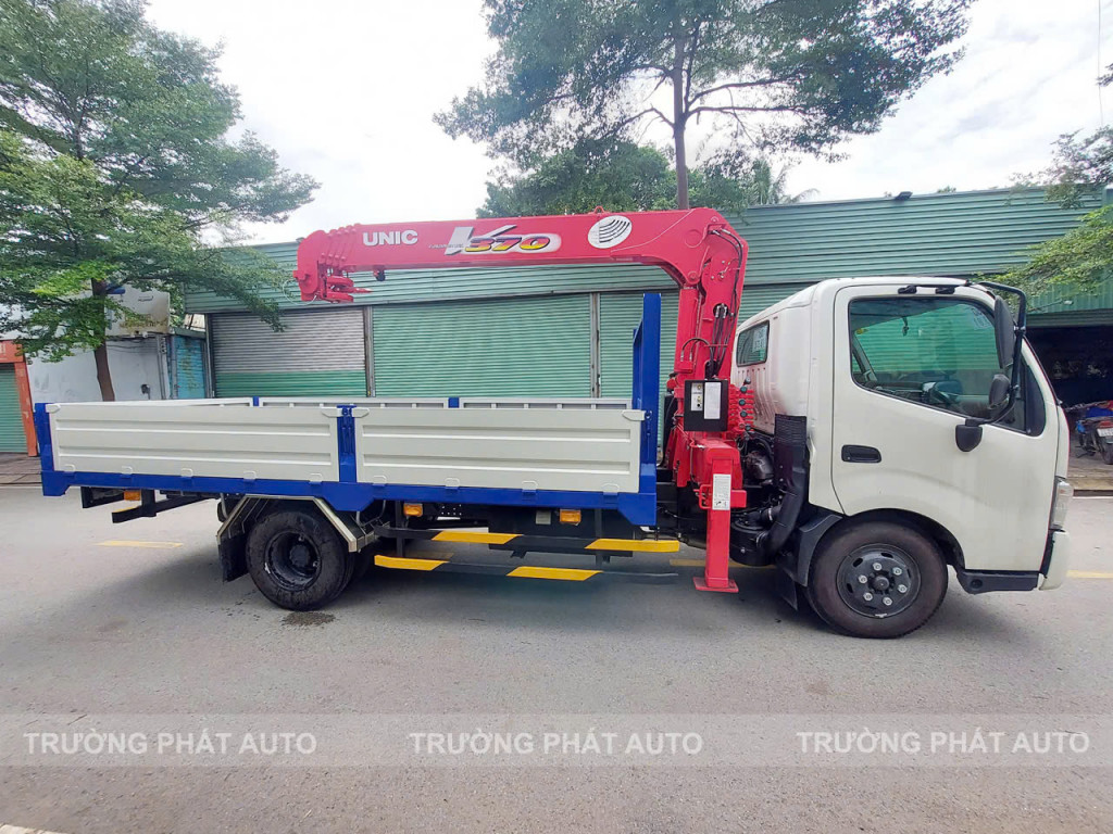 Xe Cẩu Hino XZU720 Gắn Cẩu Unic V370, 5 Khúc Mới - TRƯỜNG PHÁT AUTO
